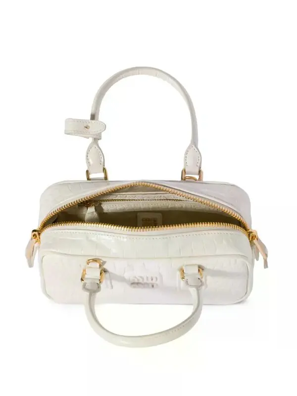 Miu Miu Arcadie Crocodile Embossed Calfskin Bag