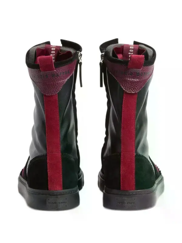 Antonio Marras Heart-embroidered Ankle Boots