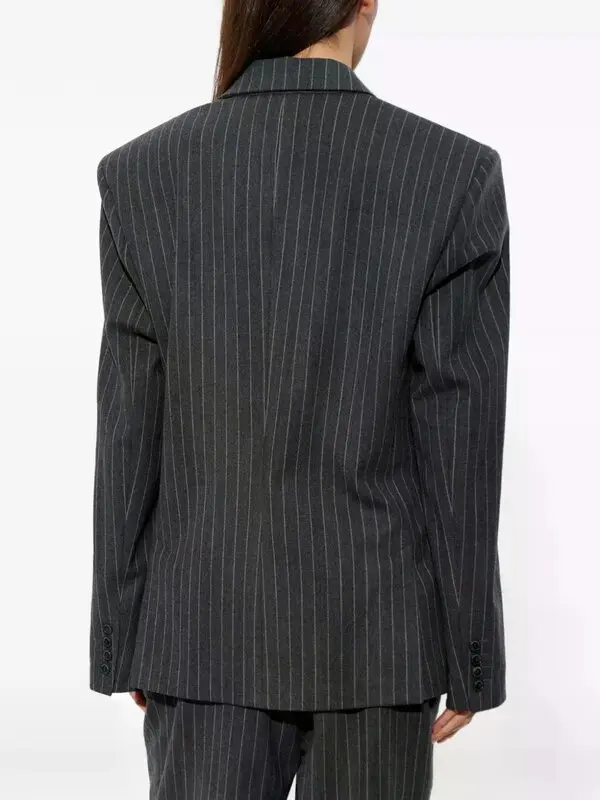 THE MANNEI Pinstripe Wool Blazer