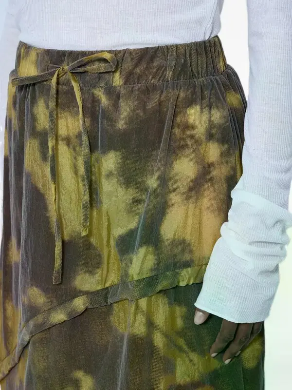 LUEDER Vortex Ruched Maxi Skirt