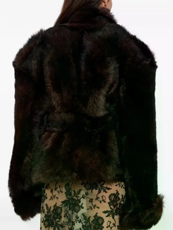 THE MANNEI Belted Shearling Jacket