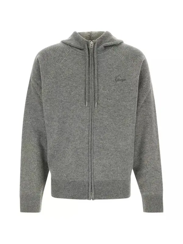 Kenzo Signature Zip-up Hoodie - Grey