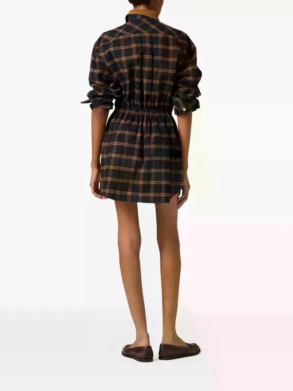 Miu Miu Checked Flannel Dress