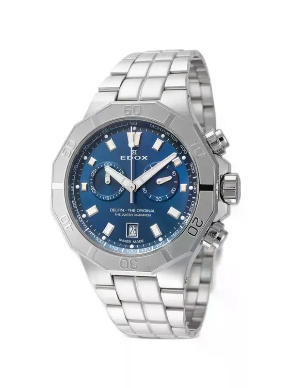EDOX Delfin The Original 43mm Watch - Blue