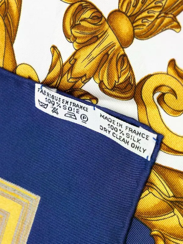 Hermès 1980-2000 Les Tuileries Silk Scarf 90 Scarves