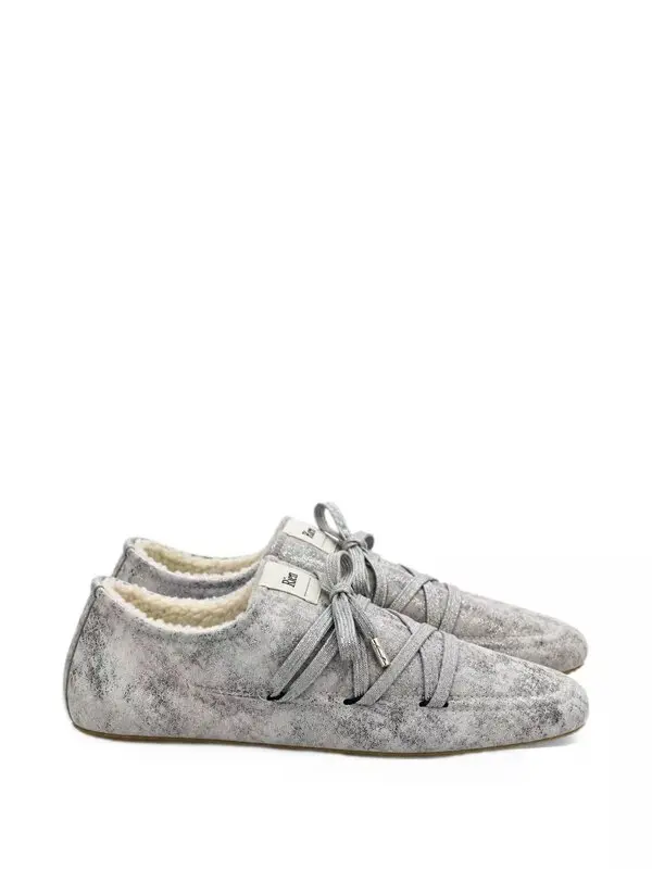 RIEN STUDIO Wallet Crackle-effect Lace-up Sneakers