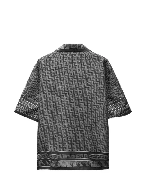 Versace Printed Silk Twill Regular Shirt
