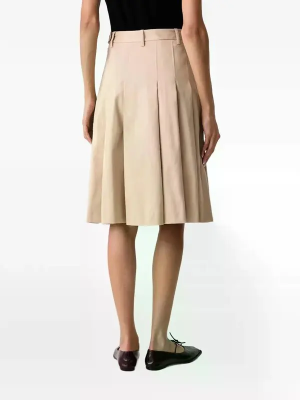 Lacoste Pleated Gabardine Skirt