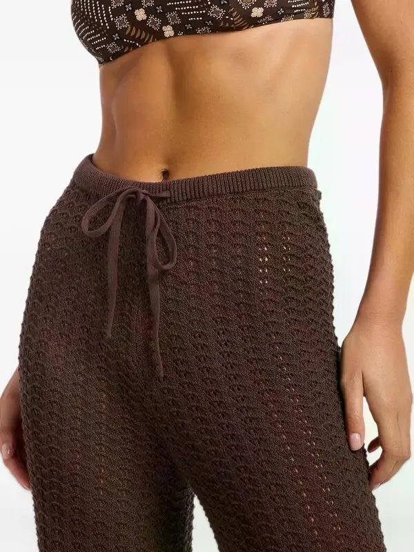 Seafolly Crochet-knit Drawstring Trousers