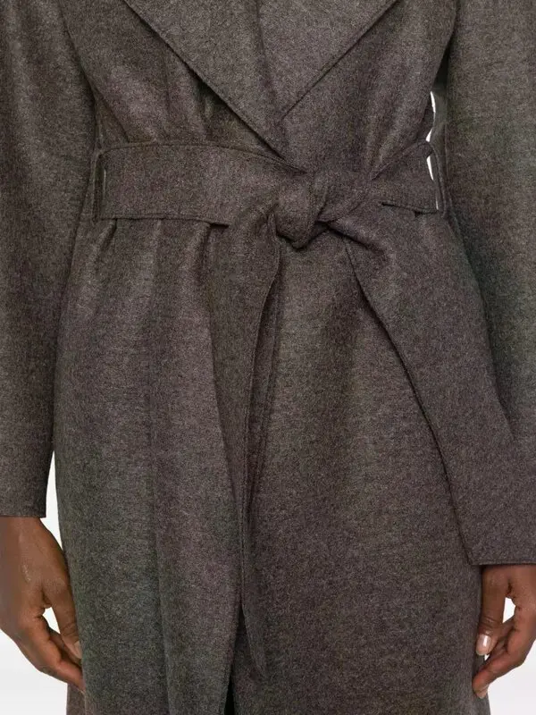 Harris Wharf London Belted Wide-sleeve Coat