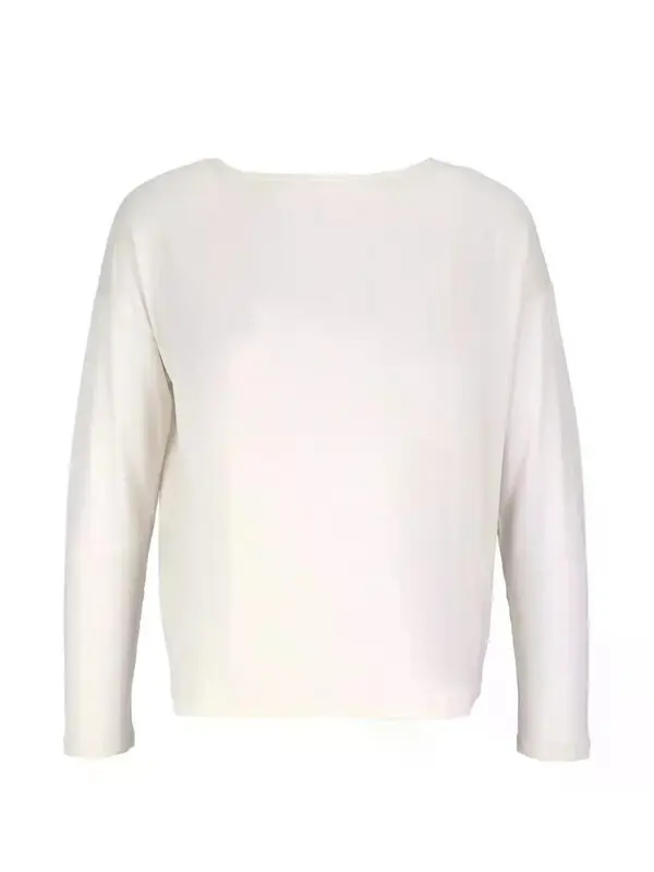 Majestic Filatures Boat-neck Long-sleeve T-shirt - Neutrals