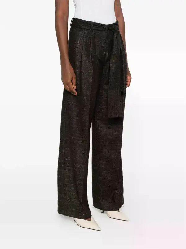 Liviana Conti Belted Wide-leg Trousers
