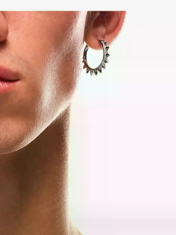 DIESEL® Stainless Steel Hoop Earrings