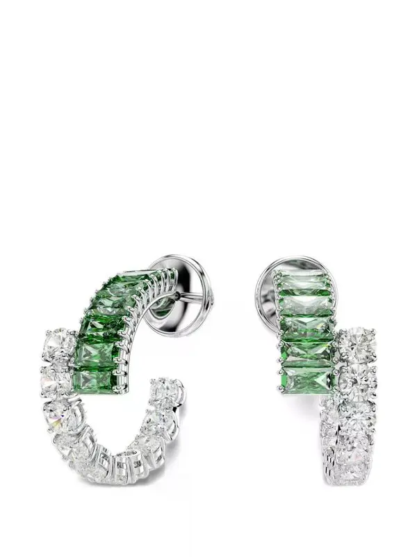 SWAROVSKI Matrix Crystal Hoop Earrings