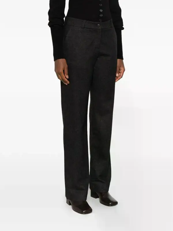 Paloma Wool Hina Herringbone-pattern Straight-leg Trousers
