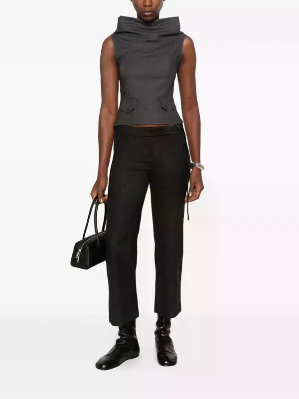 Paloma Wool Luisa High-neck Flap-pocket Top