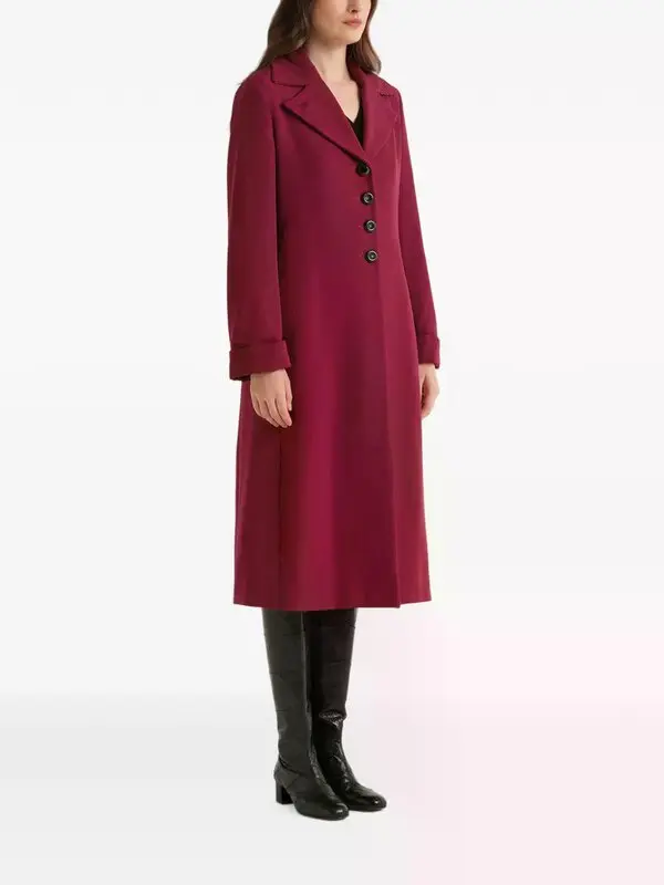 Malìparmi Lapel-collar Single-breasted Coat - Red