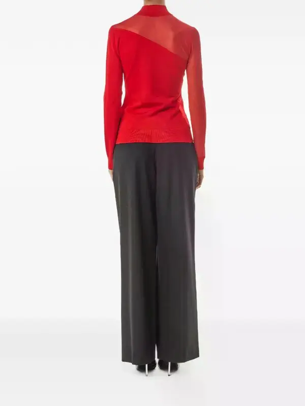 Karl Lagerfeld Karl Signature Organza-insert Sweater