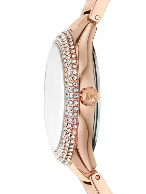 Michael Kors Mini Sylvia Pavé Rose-gold-tone Watch