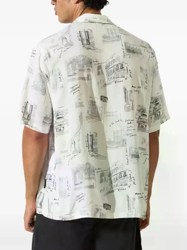 Karl Lagerfeld Sketches Of Rome Beach Shirt