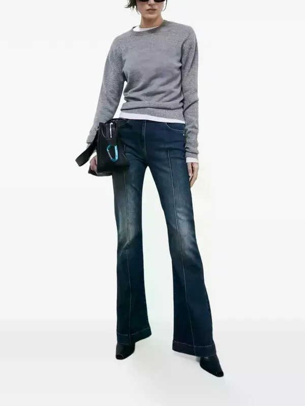 Patrizia Pepe Seam-detail Flared Jeans