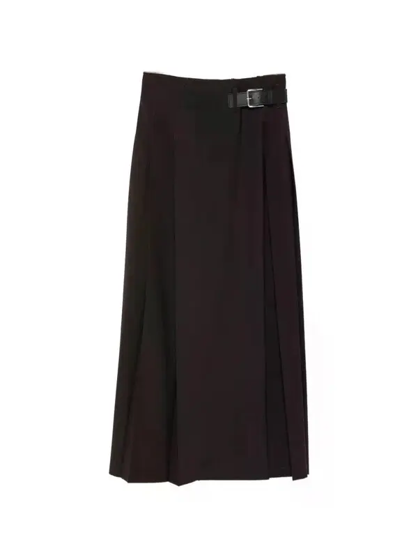 DEPARTMENT 5 Belted Pleated Skirt - Black