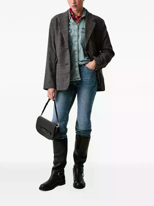 LEVI'S Check-pattern Notched-lapel Blazer