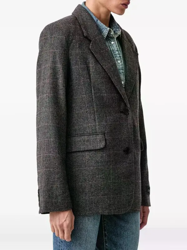 LEVI'S Check-pattern Notched-lapel Blazer