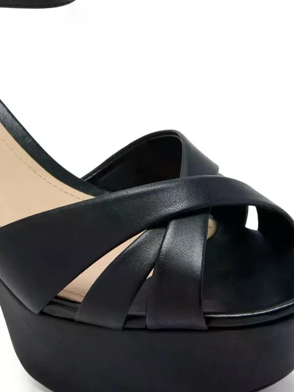 Schutz Crossover-strap Platform Sandals