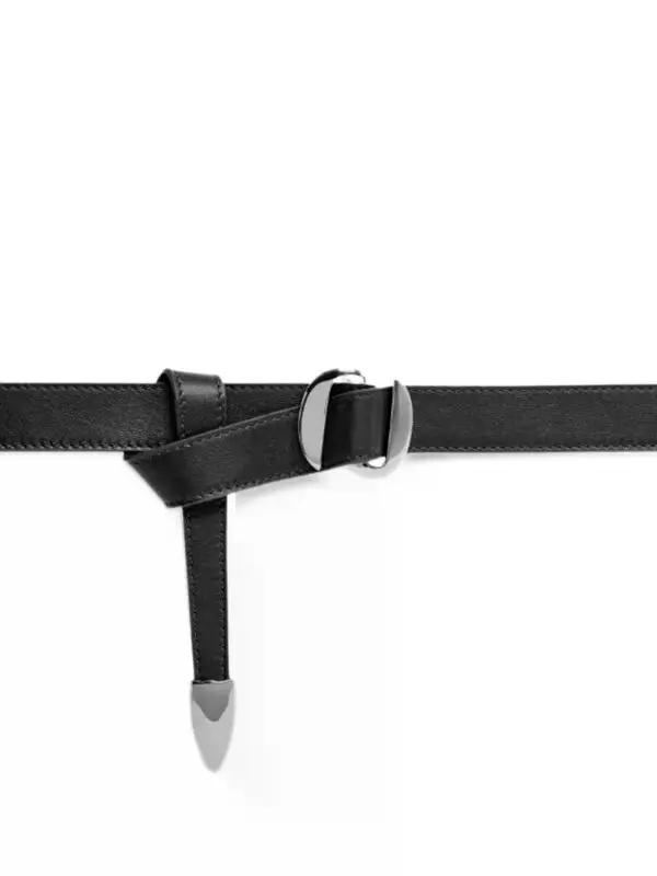 Orciani Sculpted-buckle Leather Belt