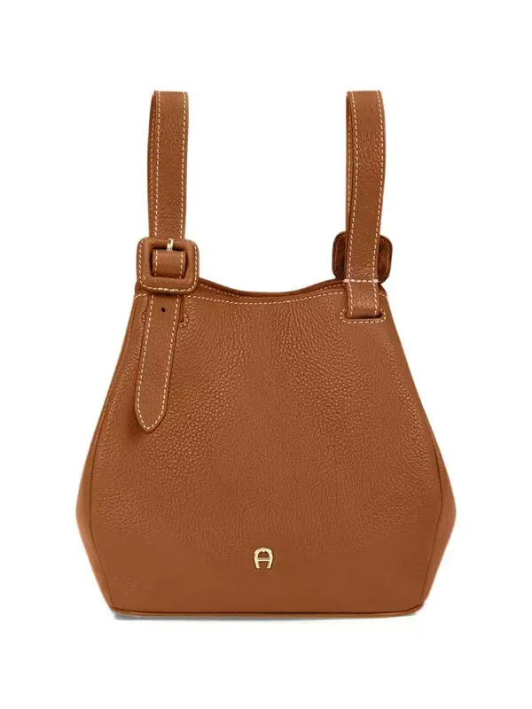 AIGNER S Miranda Grainy Leather Tote Bag