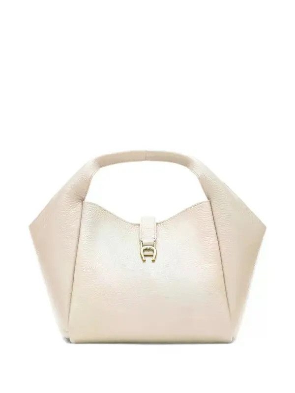 AIGNER Small Zaira Logo-plaque Grained Leather Tote Bag