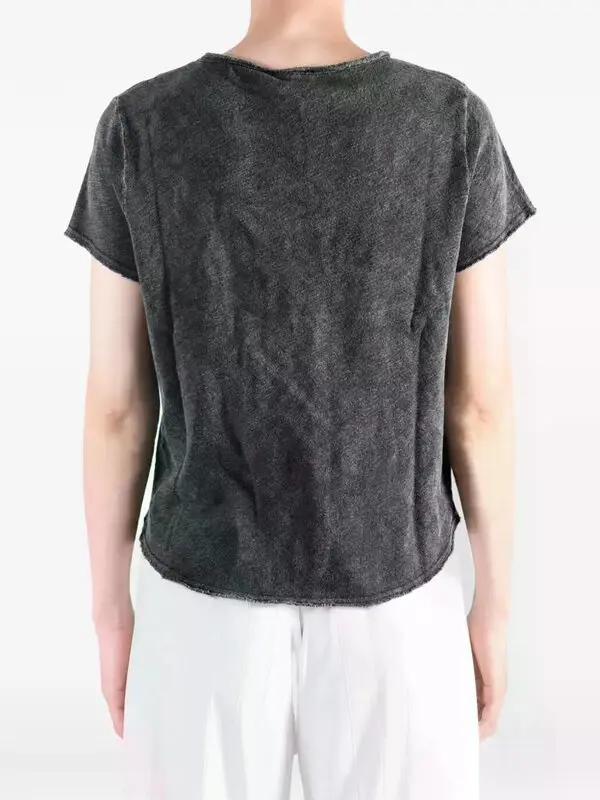 American Vintage Raw-cut V-neck T-shirt