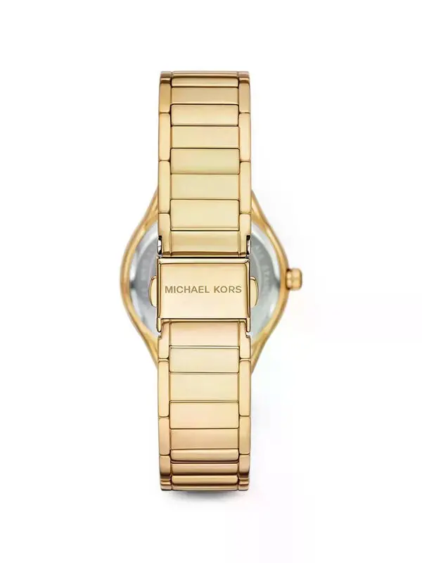 Michael Kors Mini Sylvia Pavé Gold-tone Watch