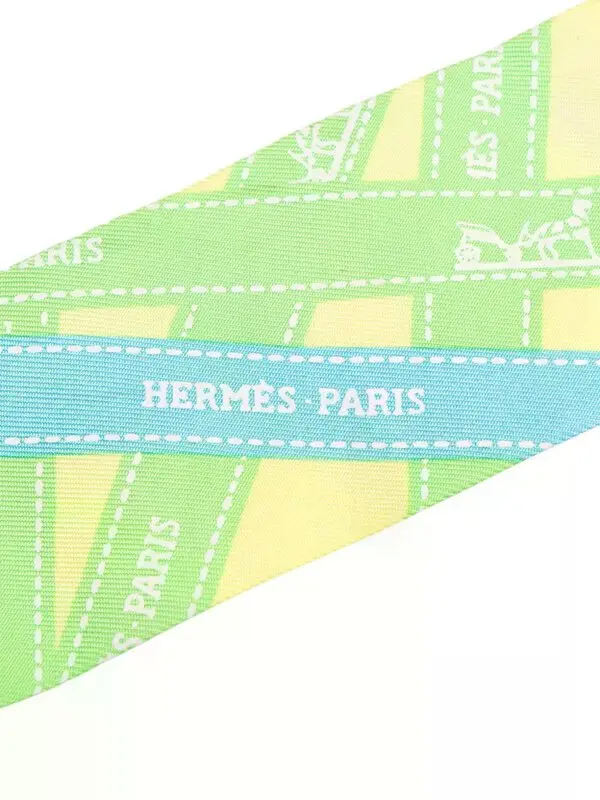 Hermès 2000-2026 Bolduc Silk Twilly Scarf Scarves