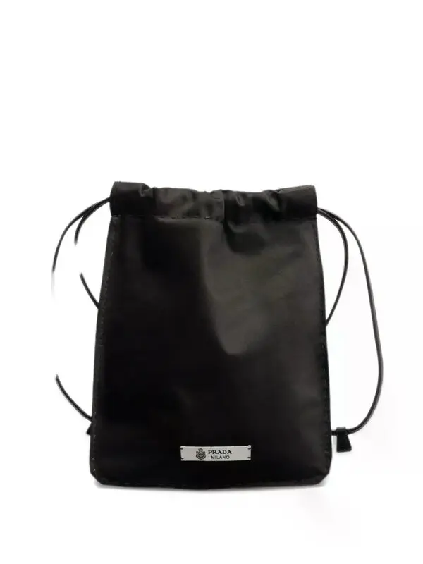 Prada Satin Smartphone Pouch - Black