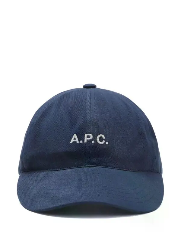 A.p.c. Logo-embroidered Baseball Cap - Blue