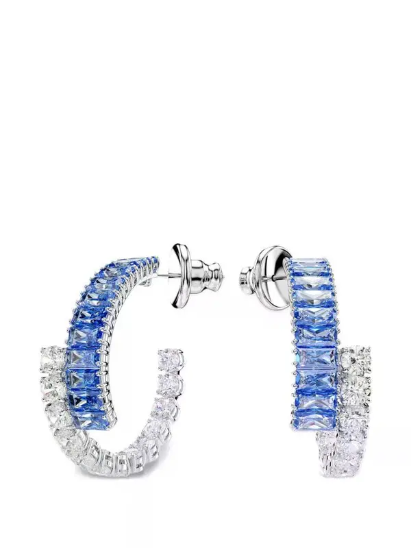 SWAROVSKI Matrix Crystal Hoop Earrings
