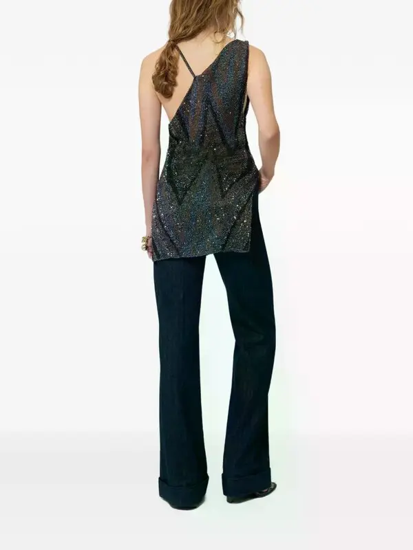 Missoni Draped Top In Zig-zag Jacquard