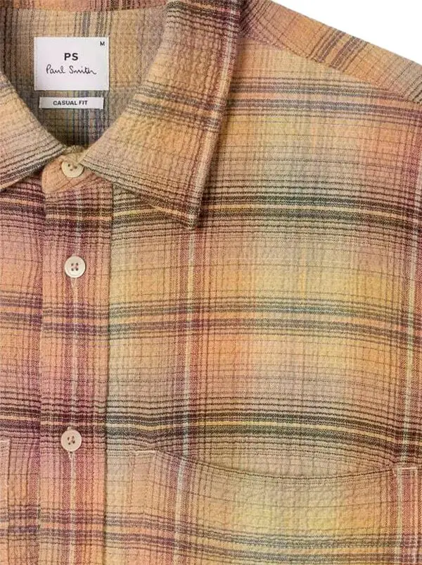 Paul Smith Check-pattern Seersucker Shirt