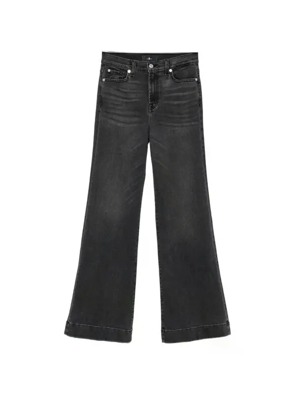 7 For All Mankind Modern Dojo Faded Flared-leg Jeans