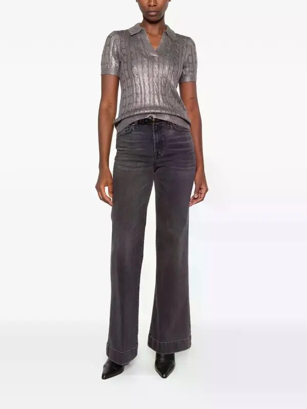 7 For All Mankind Modern Dojo Faded Flared-leg Jeans