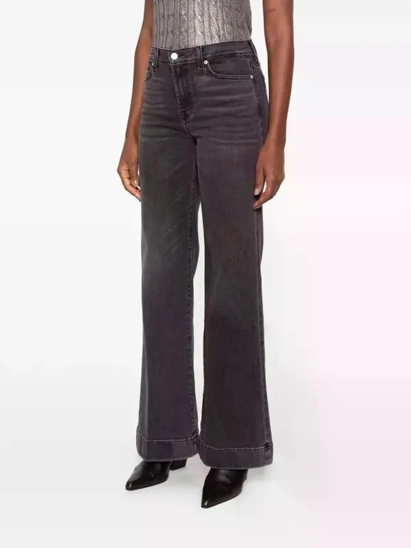 7 For All Mankind Modern Dojo Faded Flared-leg Jeans
