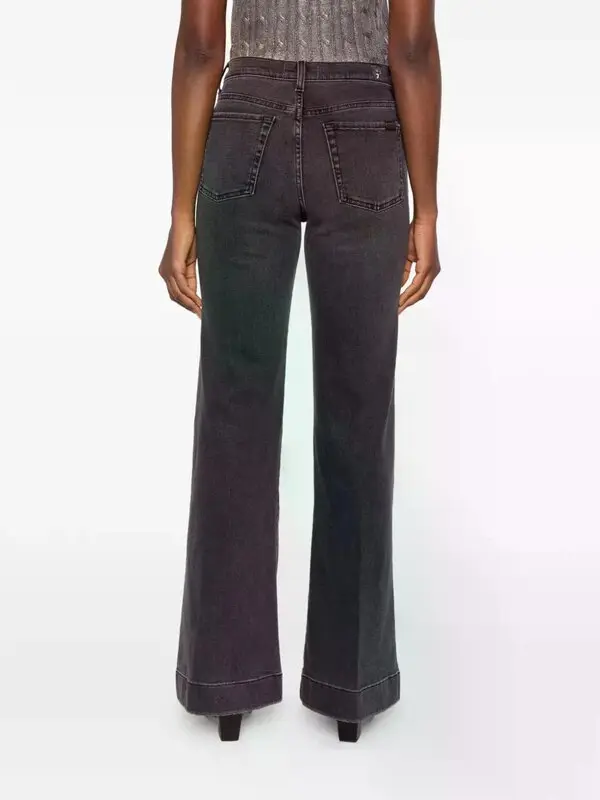 7 For All Mankind Modern Dojo Faded Flared-leg Jeans