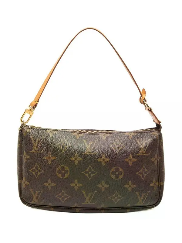 LOUIS VUITTON 2001 Monogram Pochette Accessoires Shoulder Bag