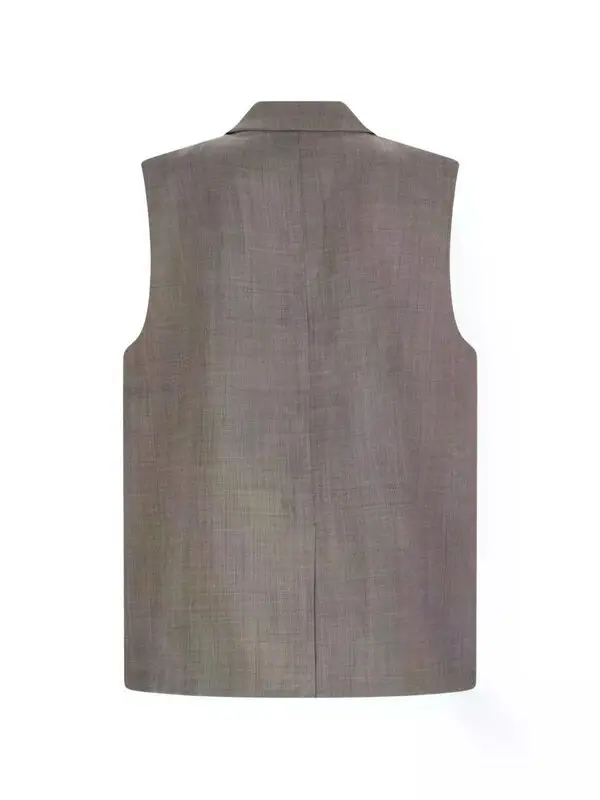 GANNI Single-breasted Sleeveless Jacket