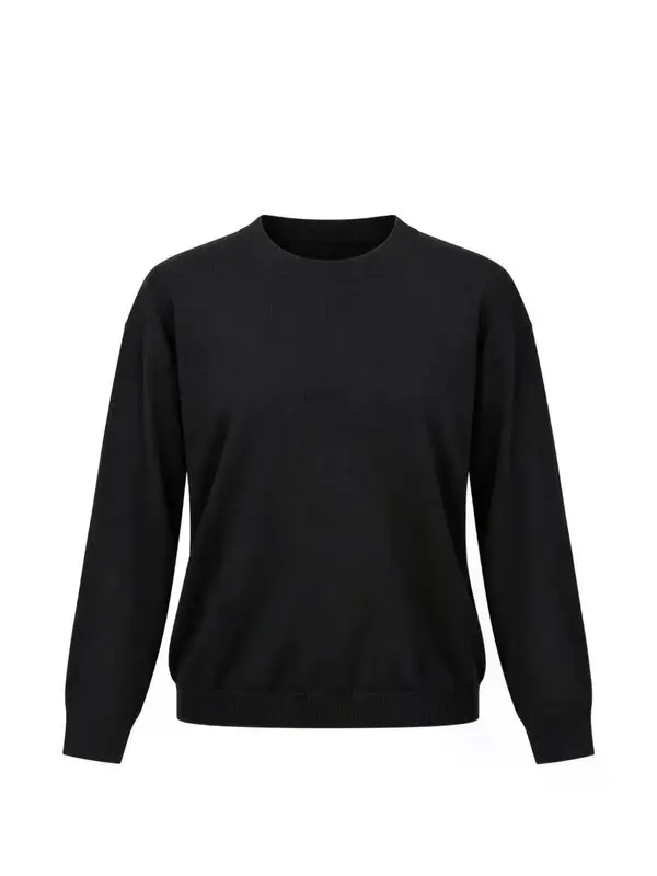 SEMICOUTURE Ribbed-trim Sweater - Black