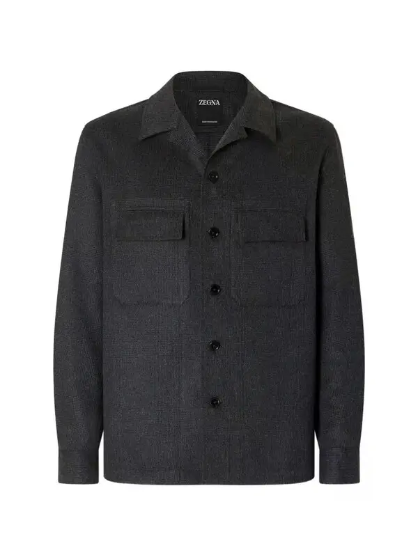 Zegna Dark Oasi Cashmere Overshirt