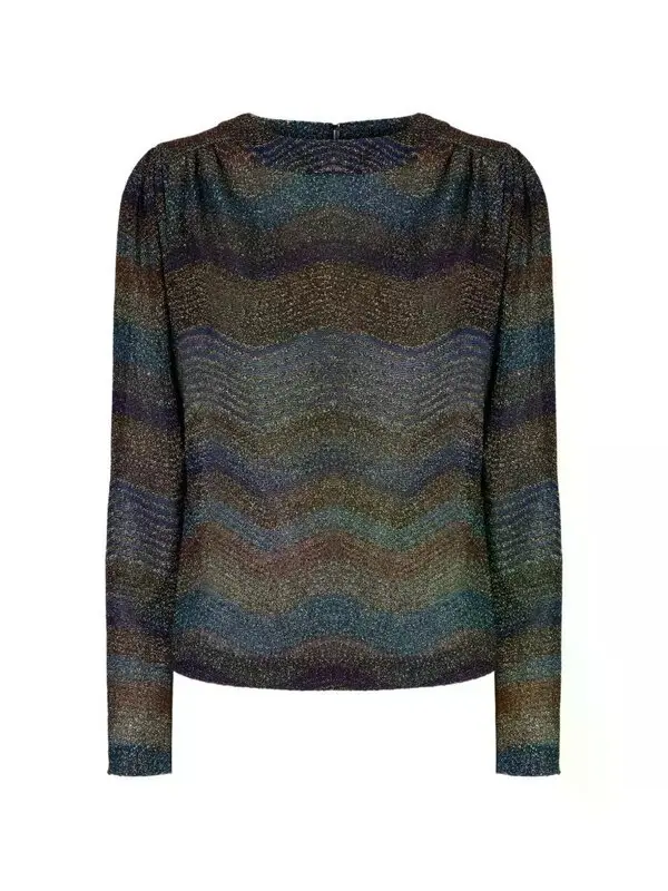 Missoni Viscose-lamé Sweater With Wave Motif