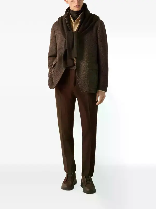 Zegna And Black Oasi Cashmere Il Conte Jacket